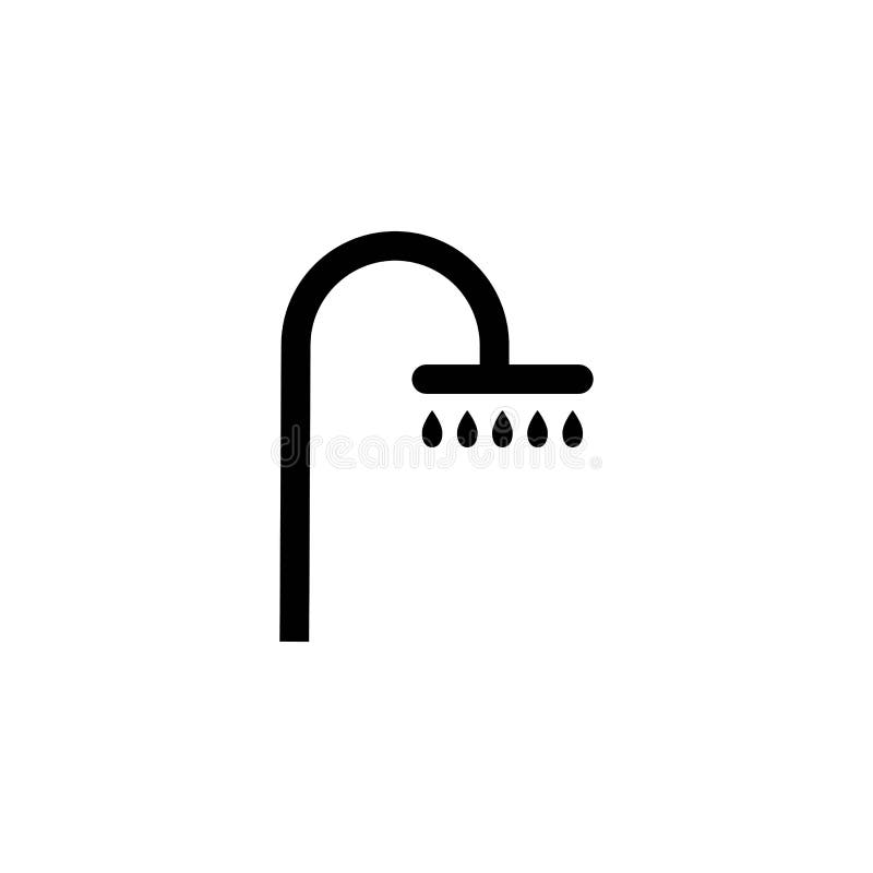 Shower icon stock illustration. Illustration of rinse - 217050131
