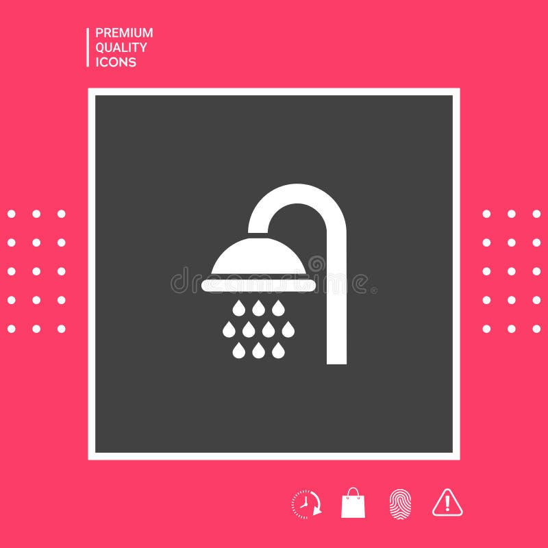 Shower Icon Symbol. Graphic Elements for Your Design Stock Vector ...