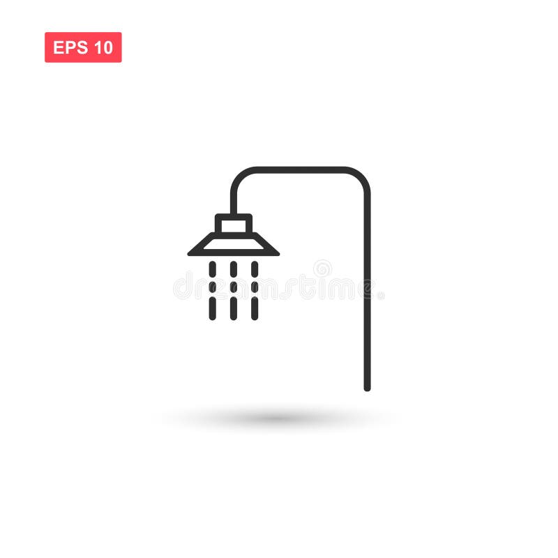 Shower Icon Vector Design Isolated 2 Stock Vector - Illustration of ...