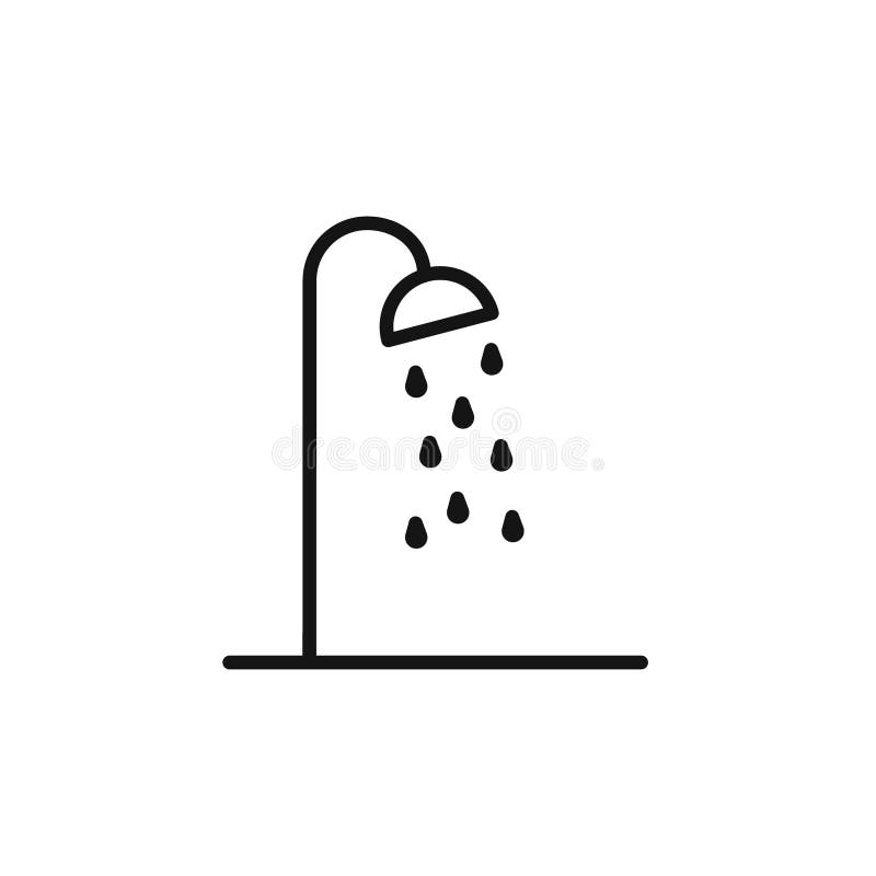 Shower Icon Vector Set Collection for Web Stock Illustration ...