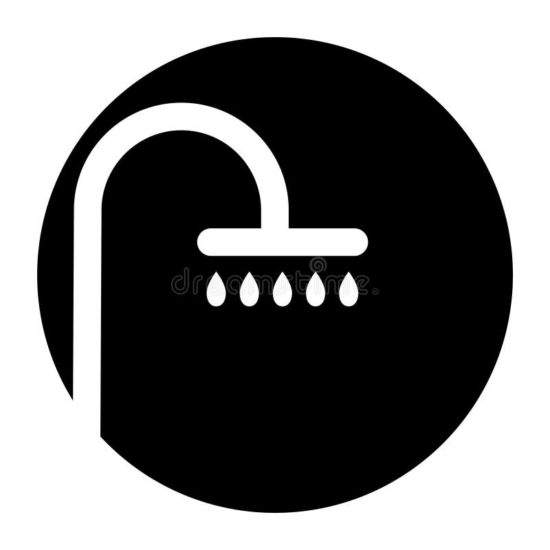 Shower logo icon vector stock illustration. Illustration of symbol ...