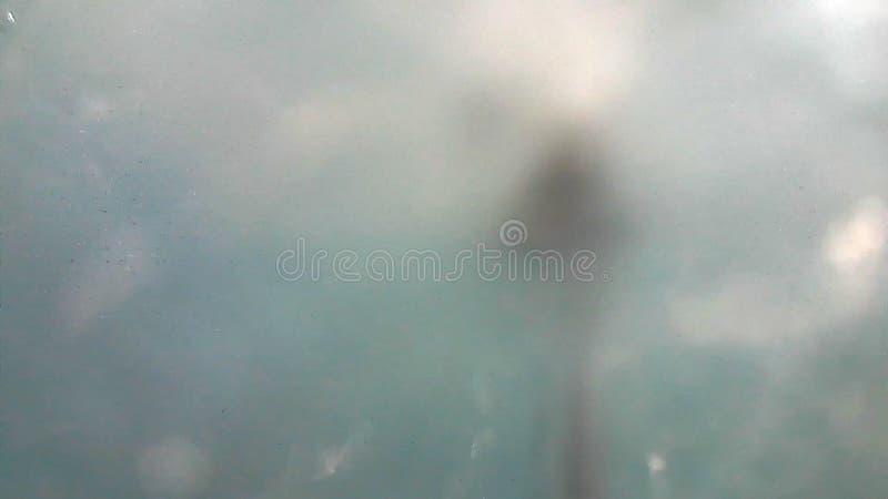 The Shower Turns on, the Water Flows To the Camera. Go Pro Stock Video ...