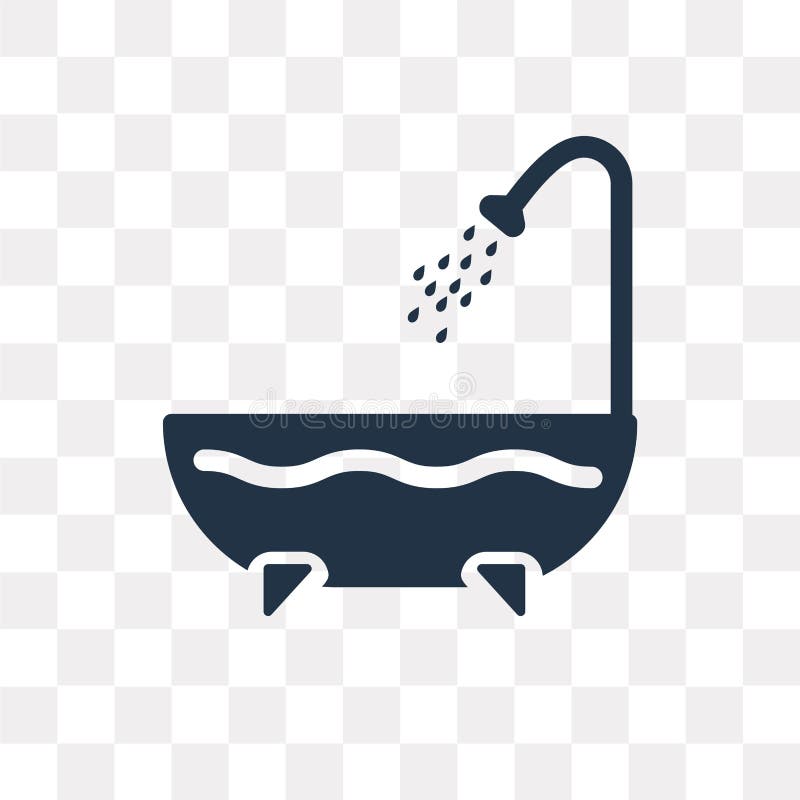 Shower Vector Icon Isolated on Transparent Background, Shower T Stock ...