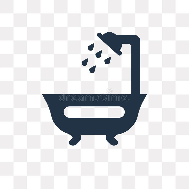 Shower Vector Icon Isolated On Transparent Background, Shower T Stock ...