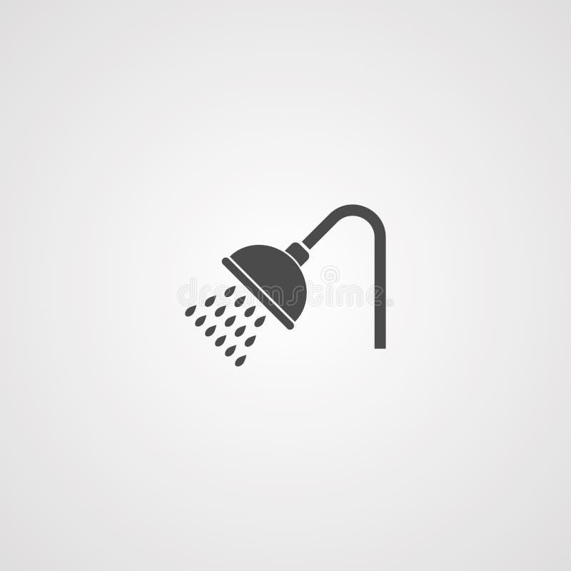 Shower Vector Icon Sign Symbol Stock Vector - Illustration of douche ...