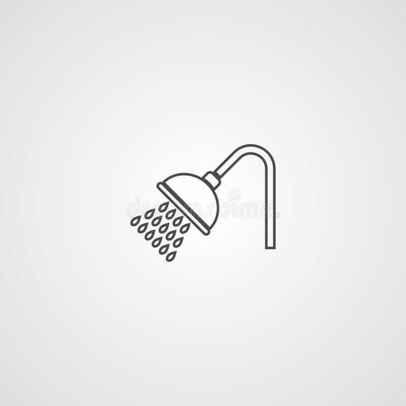 Shower Vector Icon Sign Symbol Stock Vector - Illustration of faucet ...