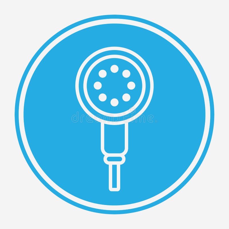 Shower Vector Icon Sign Symbol Stock Illustration - Illustration of ...