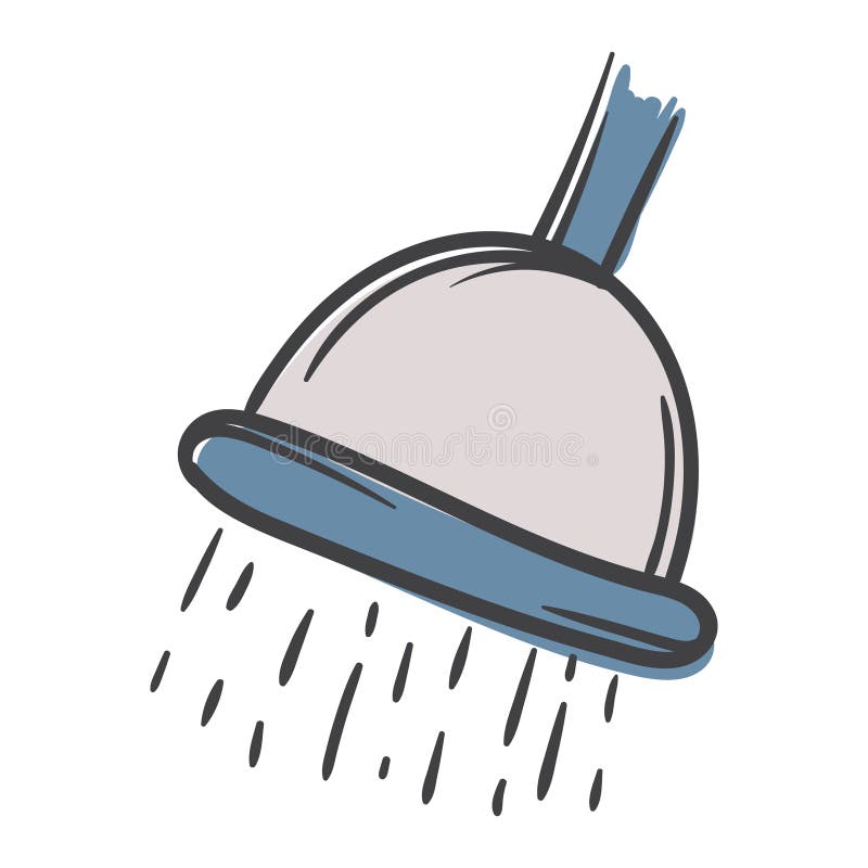 Shower. Vector Illustration for Sticker, Icon, Print Stock Vector ...