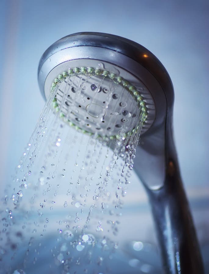 Detail of a Water Shower on the Beach Stock Image - Image of ...