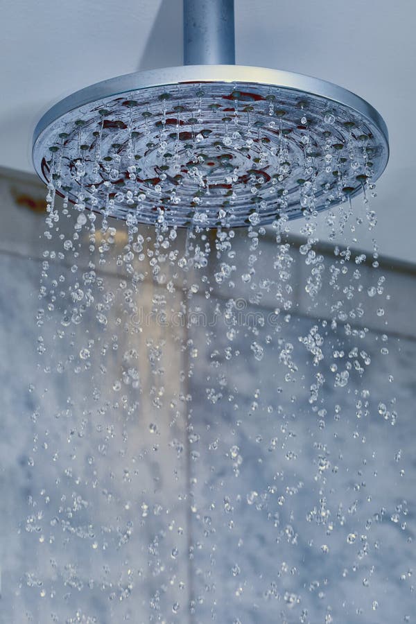Shower water flowing stock photo. Image of luxury, refresh - 144302608