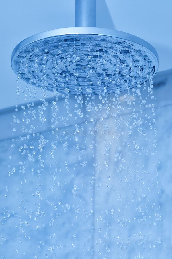 Shower water flowing stock image. Image of hygiene, head - 148786433