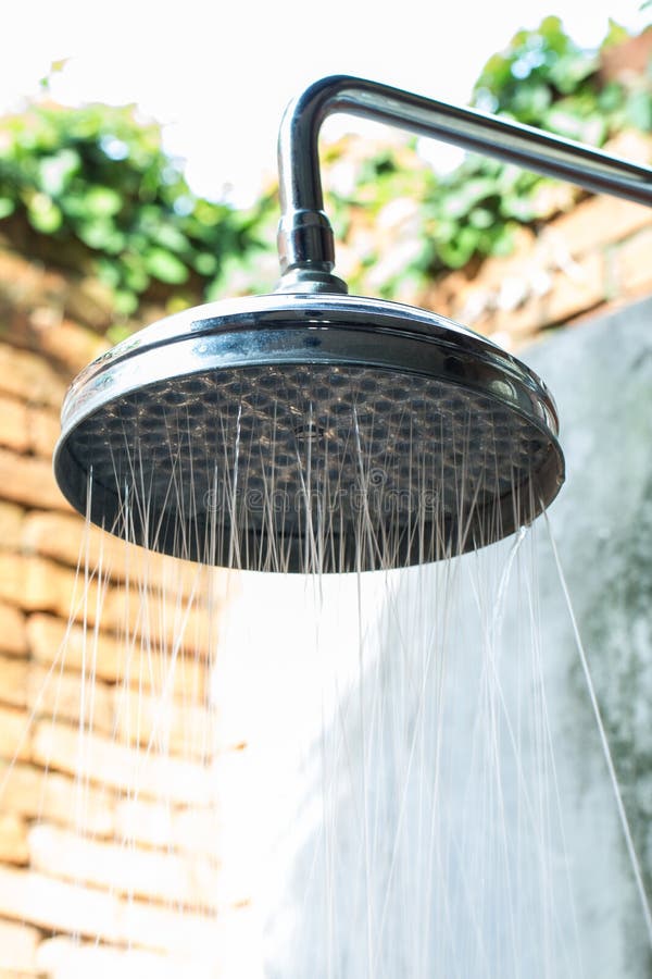 Shower with water stream stock image. Image of health - 42084301