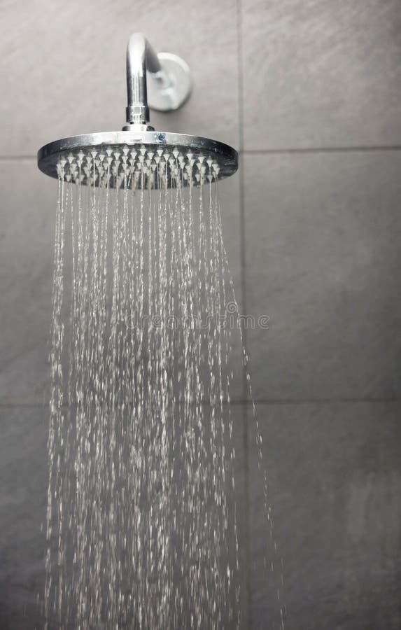 Shower with water stream. stock photo. Image of cold - 53124806