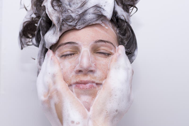 Showering. stock image. Image of boast, itching, fine - 68336171