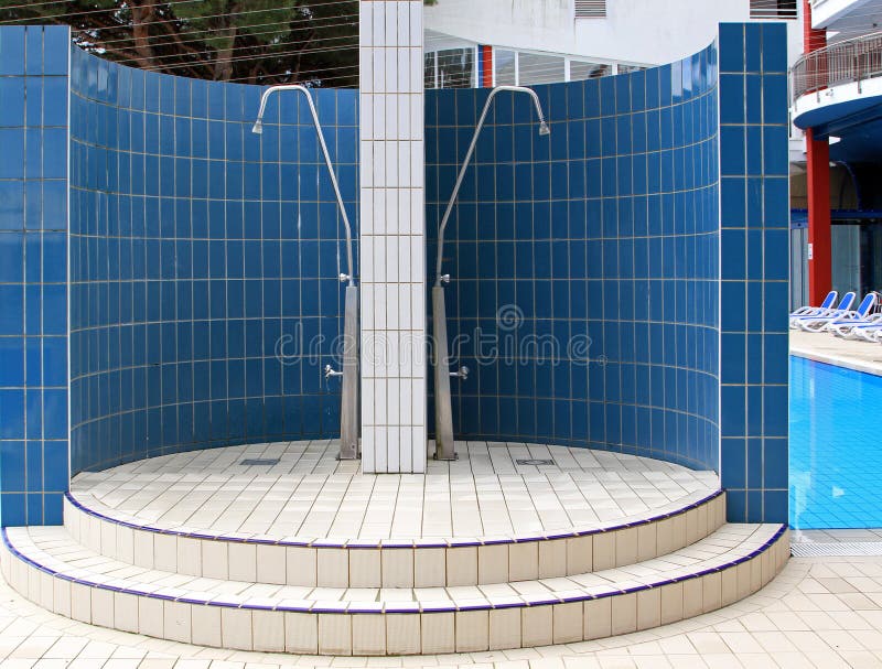 Showers stock image. Image of open, cabin, outside, shower - 21376529