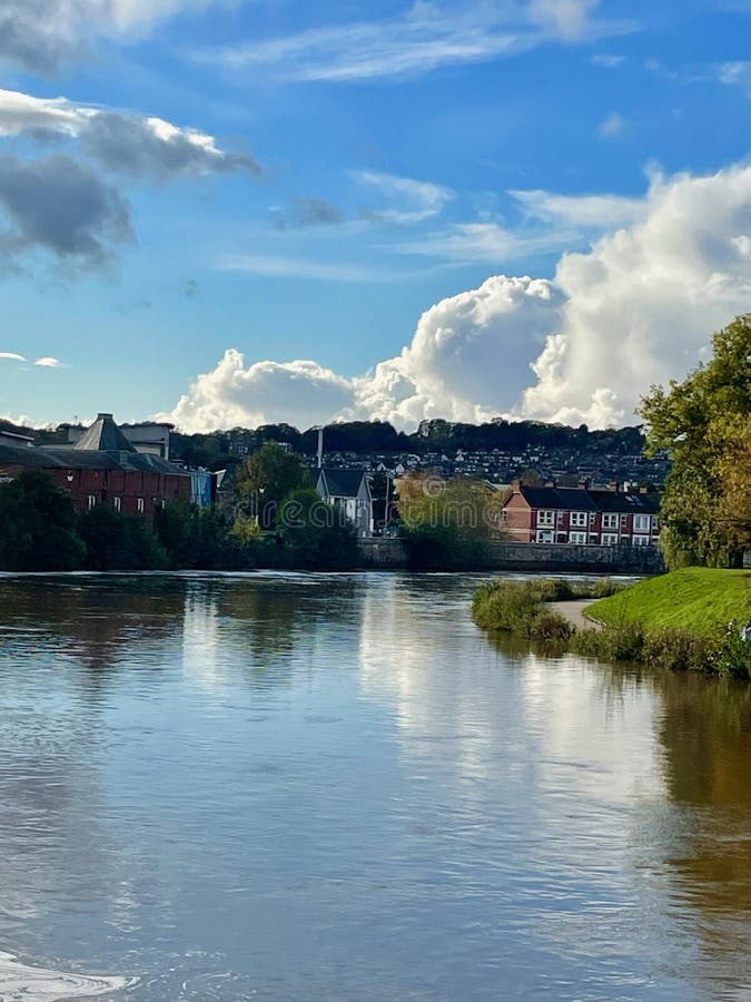 A Stunning View of the River Exe in Devon England Stock Image - Image ...