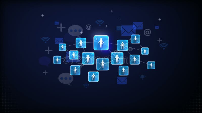 Showing Connect People, Using Communication Technology Concept Graph ...