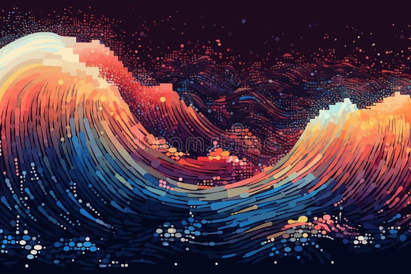 Showing Digital Data and Big Tech Imagery As Isolated Illustration ...