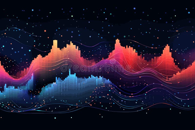 Showing Digital Data and Big Tech Imagery As Isolated Illustration ...