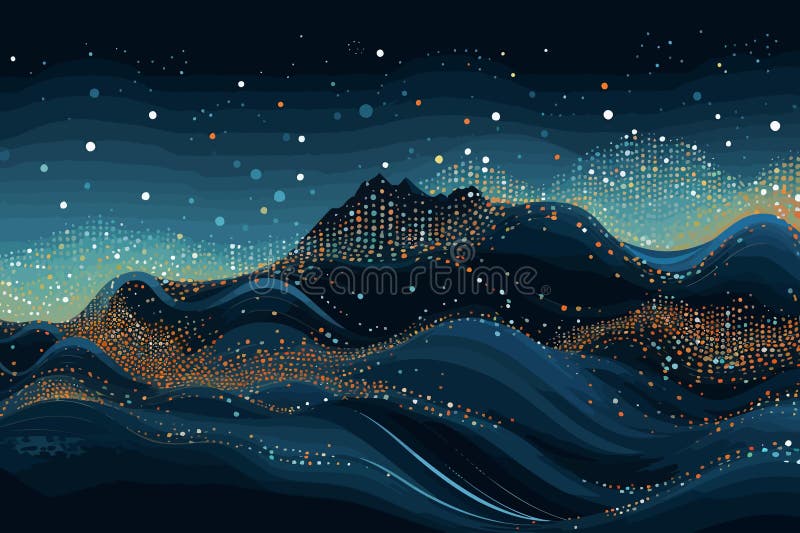 Showing Digital Data and Big Tech Imagery As Isolated Illustration ...