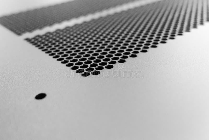 Close-up, Shallow Focus Detail of the Honeycomb Venting System of a ...