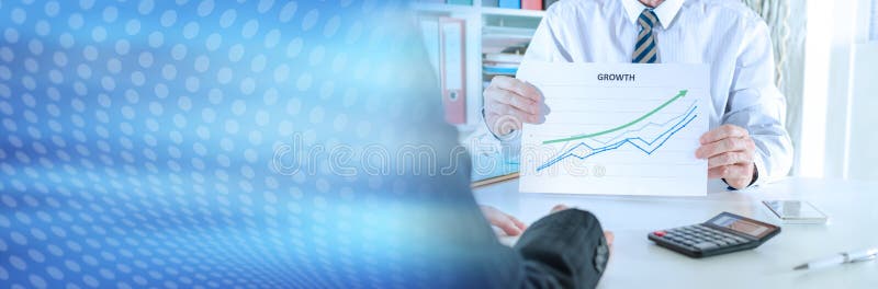 Showing Growing Results. Panoramic Banner Stock Image - Image of ...