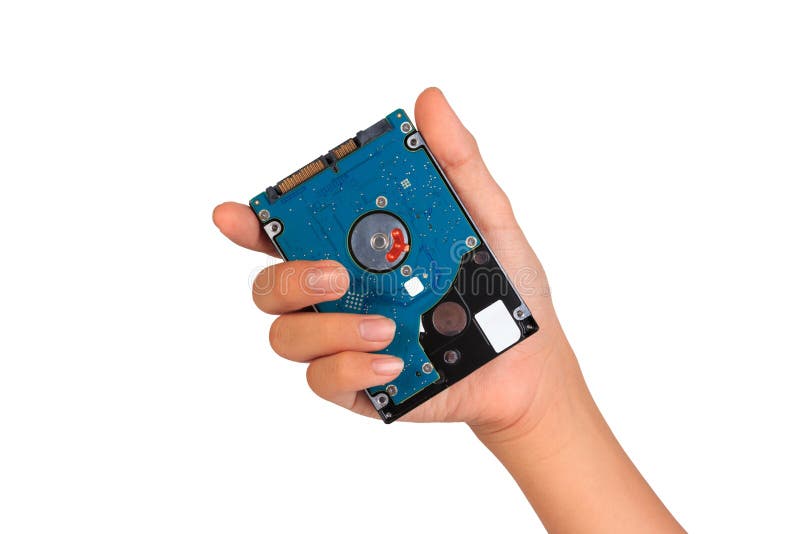 Showing Hard Disk, Hand Holding Hard Drive. Stock Photo - Image of ...