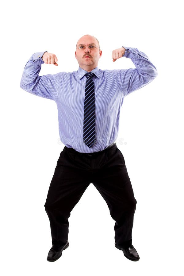 Showing his power stock image. Image of mature, people - 1600601