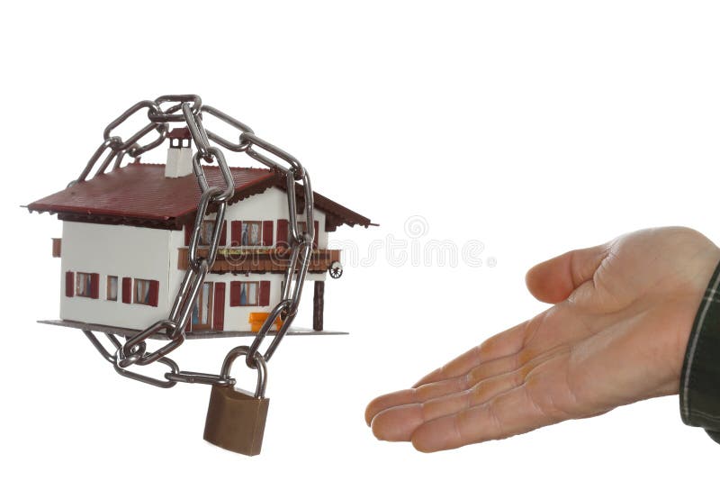 Locked out of house stock image. Image of object, hand - 13558555