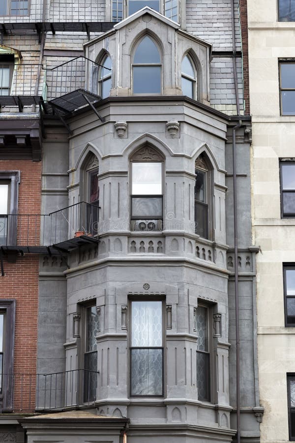 Windows of Boston stock image. Image of brick, showing - 103828563