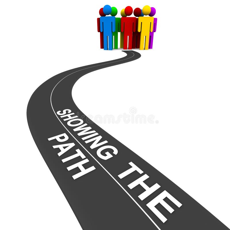 Showing the path stock illustration. Illustration of success - 33105960