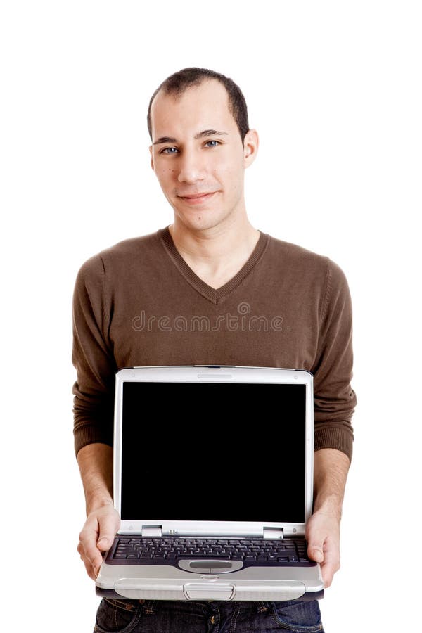 Showing a presentation stock photo. Image of male, single - 13235144