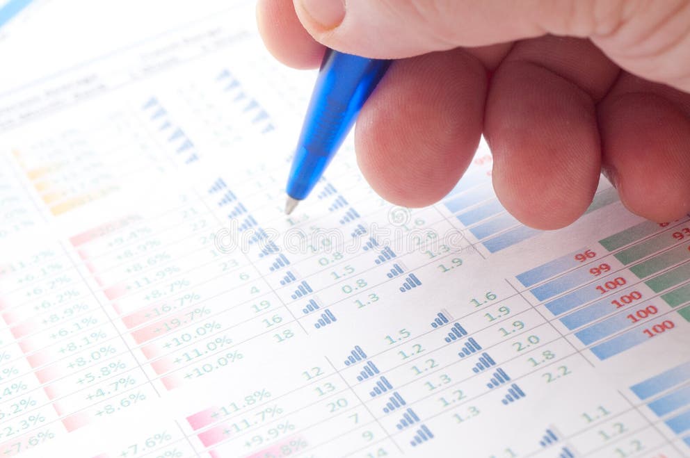 Showing report stock image. Image of chart, graph, corporate - 14266323