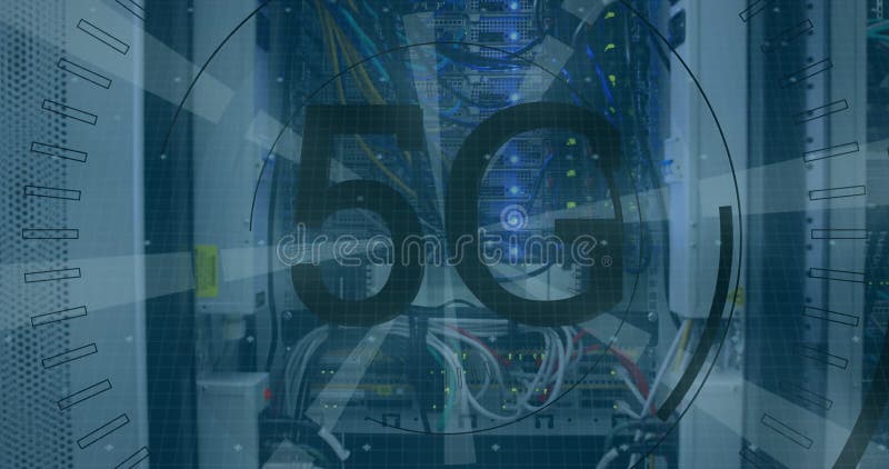 Showing Server Rack Holding Switches, Panels, Cables, LEDs in it Room ...