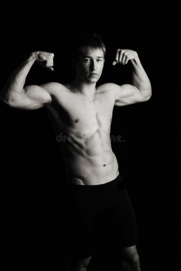 Showing some muscle stock image. Image of lifestyle, handsome - 17908791