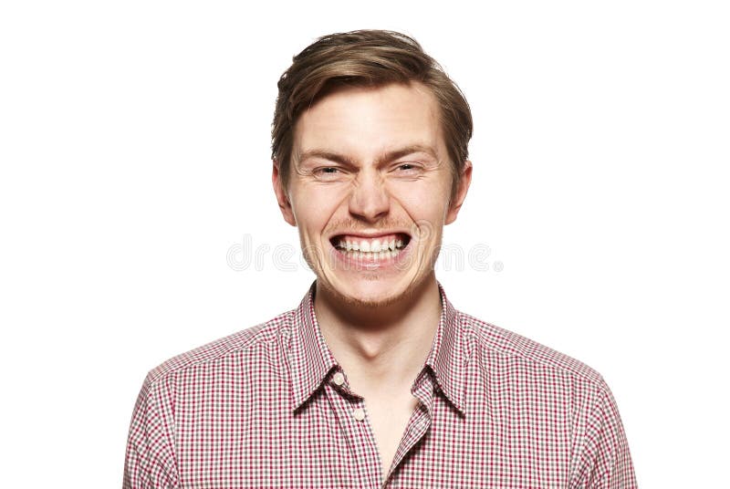 Showing teeth stock image. Image of isolated, handsome - 30602237