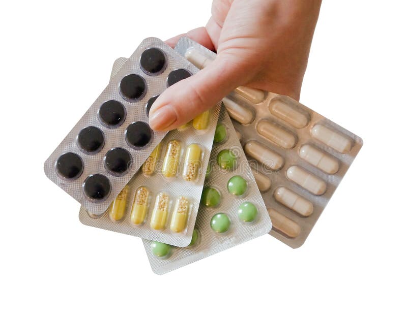 A Variety Of Medicinal Tablets In Blister Pack Stock Photo - Image of ...