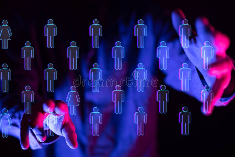 Showing a Virtual Projection of Social Media Communication Internet ...