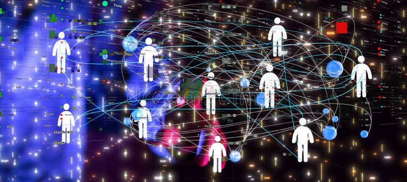 Showing a Virtual Projection of Social Media Communication Internet ...