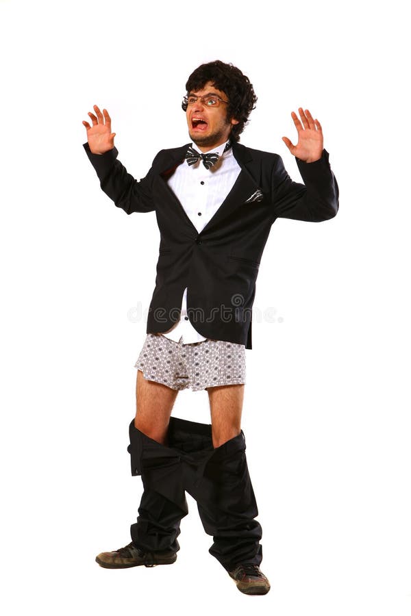 Man with his pants down stock image. Image of facial - 22504593