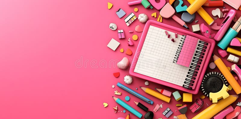 Shown on a Computer Screen, a Calendar and Clock. Graphics Illustrating ...