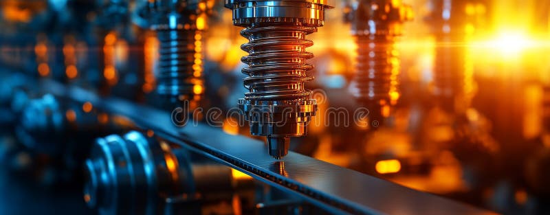 Shown is a Precision Machine Component, Focusing on the Rotating ...
