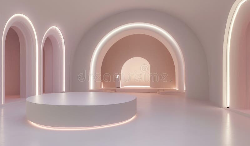 On Showroom 3d Backdrop, White Room Corner Background Wall Inside ...