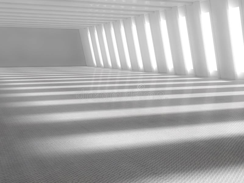 Empty Showroom 3D Rendering Stock Image - Image of construction, space ...