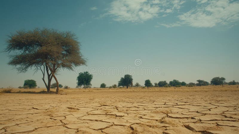 It Shows Drought Disasters, Desertification of the Land and Climate ...