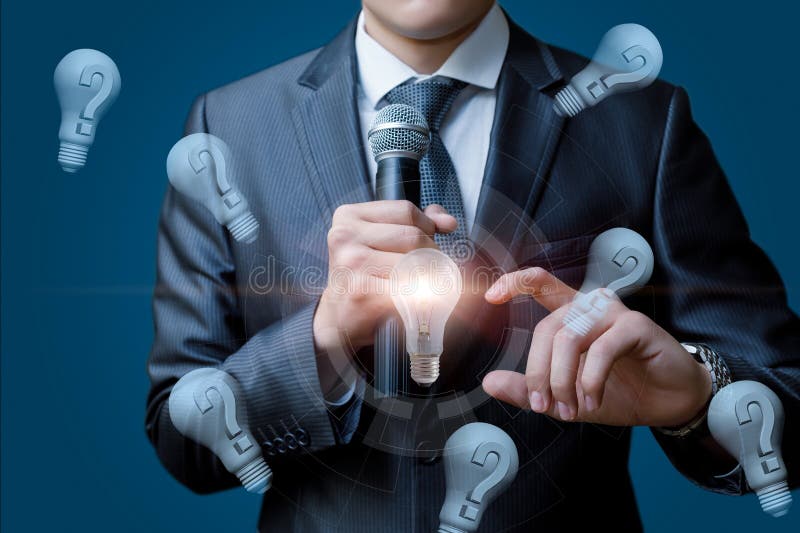 Shows How To Find Ideas from the Big Thread of Questions Stock Photo ...