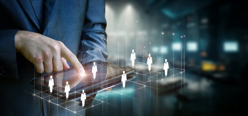 Shows Human Resources on a Process Flowchart Stock Image - Image of ...