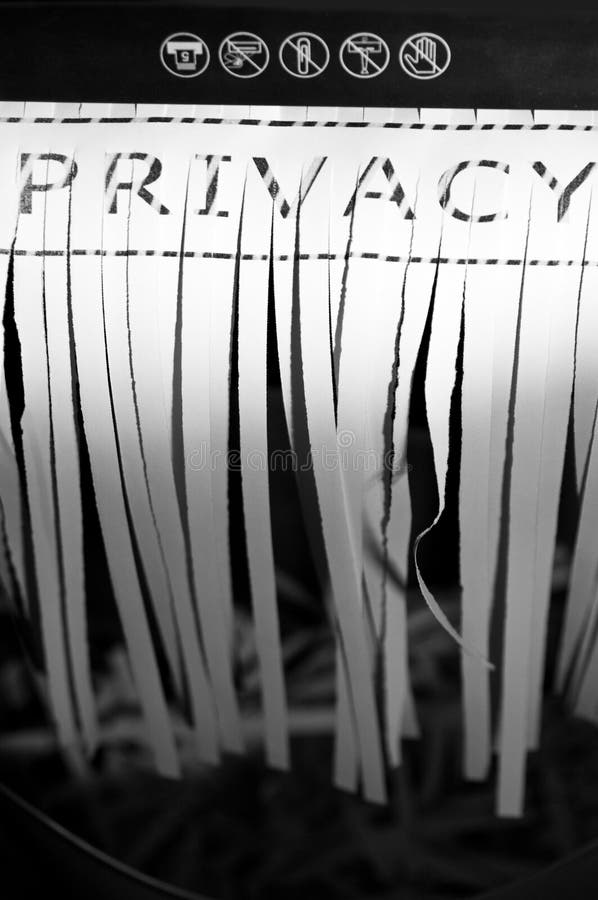 Document with Words Shred it, Being Shredded Stock Image - Image of ...