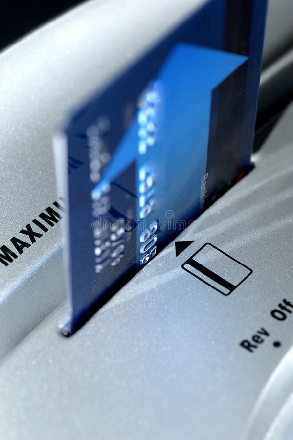 Shred the card 2 stock image. Image of info, macro, safeguard - 538047