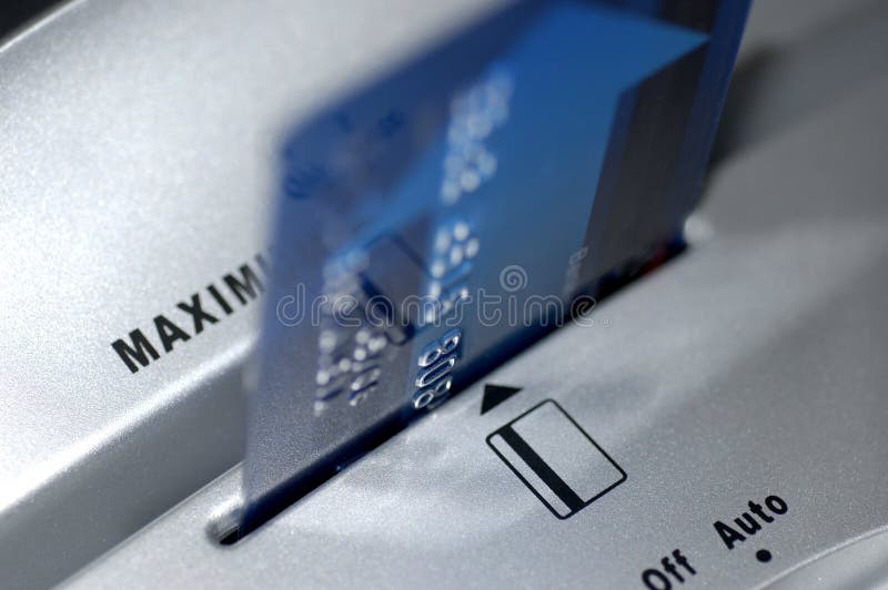 Document with Words Shred it, Being Shredded Stock Image - Image of ...